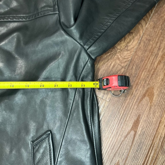GAP | Jackets & Coats | Vintage Gap Mens Leather Jacket Black Button ...